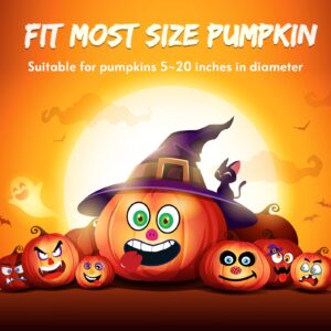 Pumpkin Decorating Kit for Kids 48 Different Pumpkin Faces Stickers Halloween Pumpkin Stickers Halloween Pumpkin Decor for Kids Make 48 Pumpkins