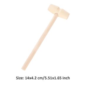 Gcroet Mini Wooden Hammer Seafood Shellfish Dessert Making Mallet Mini Educational Toy Mallet for Chocolate Jewelry Craft 30PCS Mini Wooden Hammer,Wooden Crab Mallet,Seafood Shellfish Hammers,Dessert