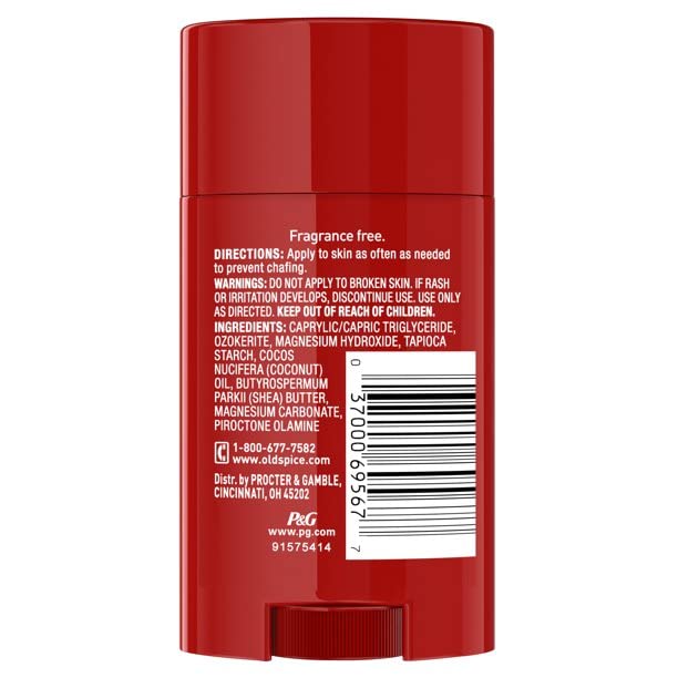 Old Spice Below Deck Anti-Chafe Stick 1.7oz - Smooth, Non-Greasy Skin Moisturizer for Sensitive Skin, Pack of 3