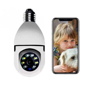 1080p outdoor hd night vision light plug 360° panoramic surveillance camera smart security wifi wireless camera