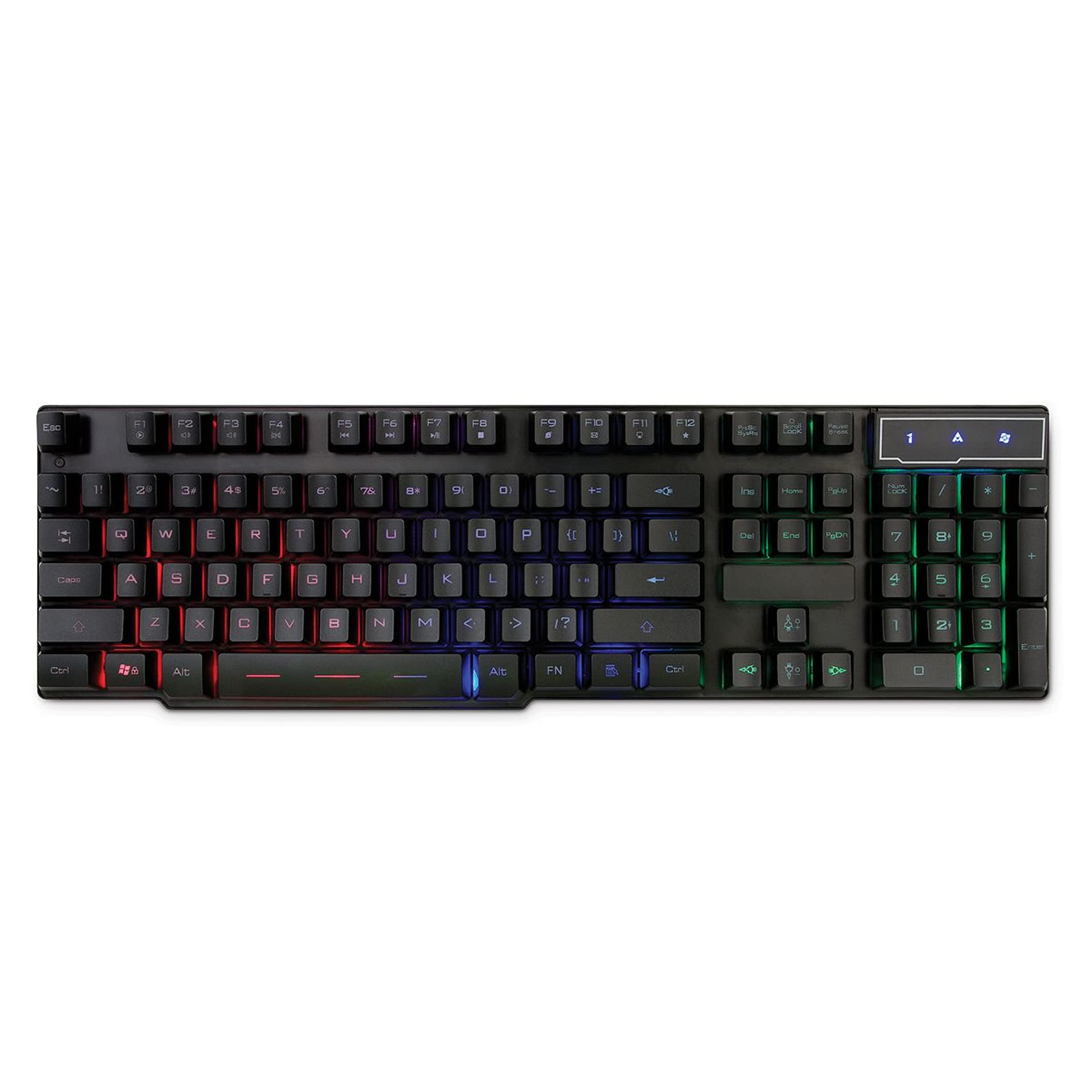 Smart Gear Rainbow Mechanical Gaming Keyboard and Mouse and Headphones Combo, Smart Gear PC Gaming Bundle (STG-6677-KB)