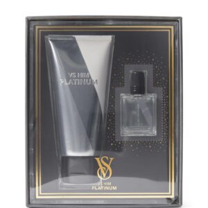 Victoria's Secret Platinum Mini Fragrance Duo Gift Set: Mini Cologne & Travel Lotion