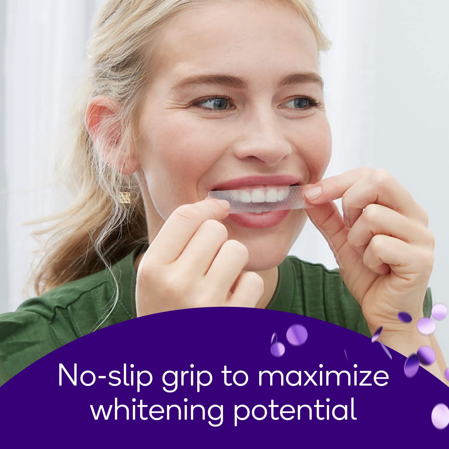 BURST Teeth Whitening Strip Kit - Sensitive Teeth Friendly - 10 Treatments with No-Slip Grip - White Strips Whiten with Visible Results in Just 15 Minutes - Mint + Coconut Whitening Strips