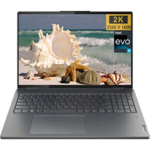 lenovo 2023 newest yoga 7i 2-in-1 laptop, 16 inch 2.5k ips touchscreen display, 12th intel evo platform i5-1240p(12 core), 8gb ram, 256gb ssd, backlit keyboard, wi-fi 6, windows 11 home