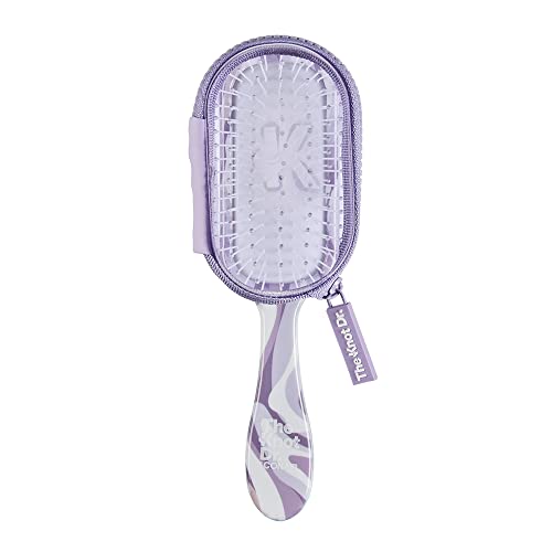 The Knot Dr. hair brush by Conair - Detangling hair brush - Travel Brush - wet brush - Removes Knots and Tangles in wet or dry hair - Purple