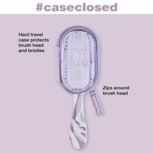 The Knot Dr. hair brush by Conair - Detangling hair brush - Travel Brush - wet brush - Removes Knots and Tangles in wet or dry hair - Purple