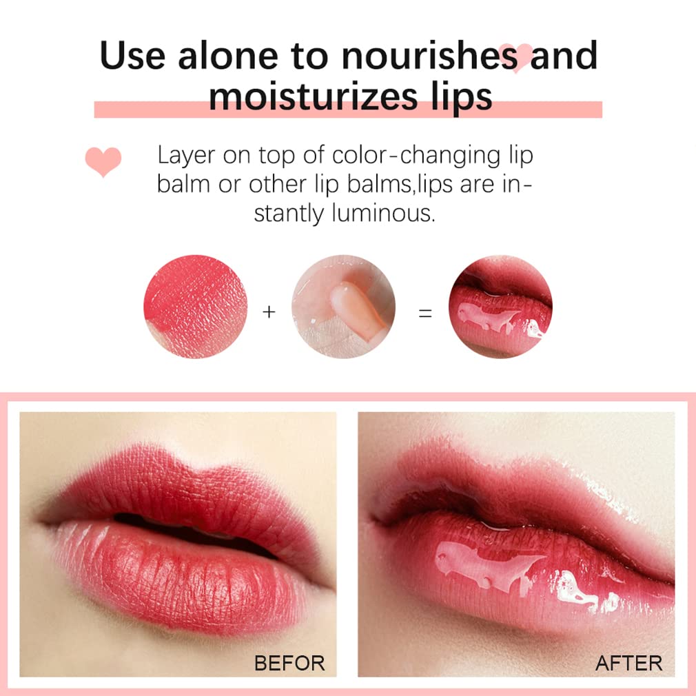 Plumping Lip Oil,Hydrating Lip Gloss Tinted Lip Balm Lip Care Transparent Toot Lip Oil,Big Brush Head Glass Lip Glow Oil Fresh Texture & Non-sticky,Nourishing Repairing Shine Primer Lip Tint(ROSEWOOD)