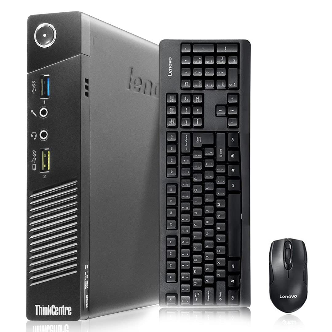 Lenovo ThinkCentre Mini M73 Tiny Desktop Refurbished Computer i7, 16GB RAM,New 1TB SSD, Wireless Keyboard Mouse,VGA,DP,HDMI, WiFi, Bluetooth (Renewed)