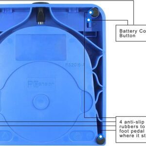 PCsensor Foot Pedal Wireless Programmable Keyboard Foot Switch Mouse Shortcut Hot Key for Tablet Laptop Computer Video Game (Comes with Metal Switch Pedal)