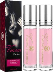 pheromone perfume, venom fragrance for her, aphrodite's phero perfume, pheromone oil for women to attract men, roll on pheremone oils, ladies pharamon perfume(for women-2pcs)