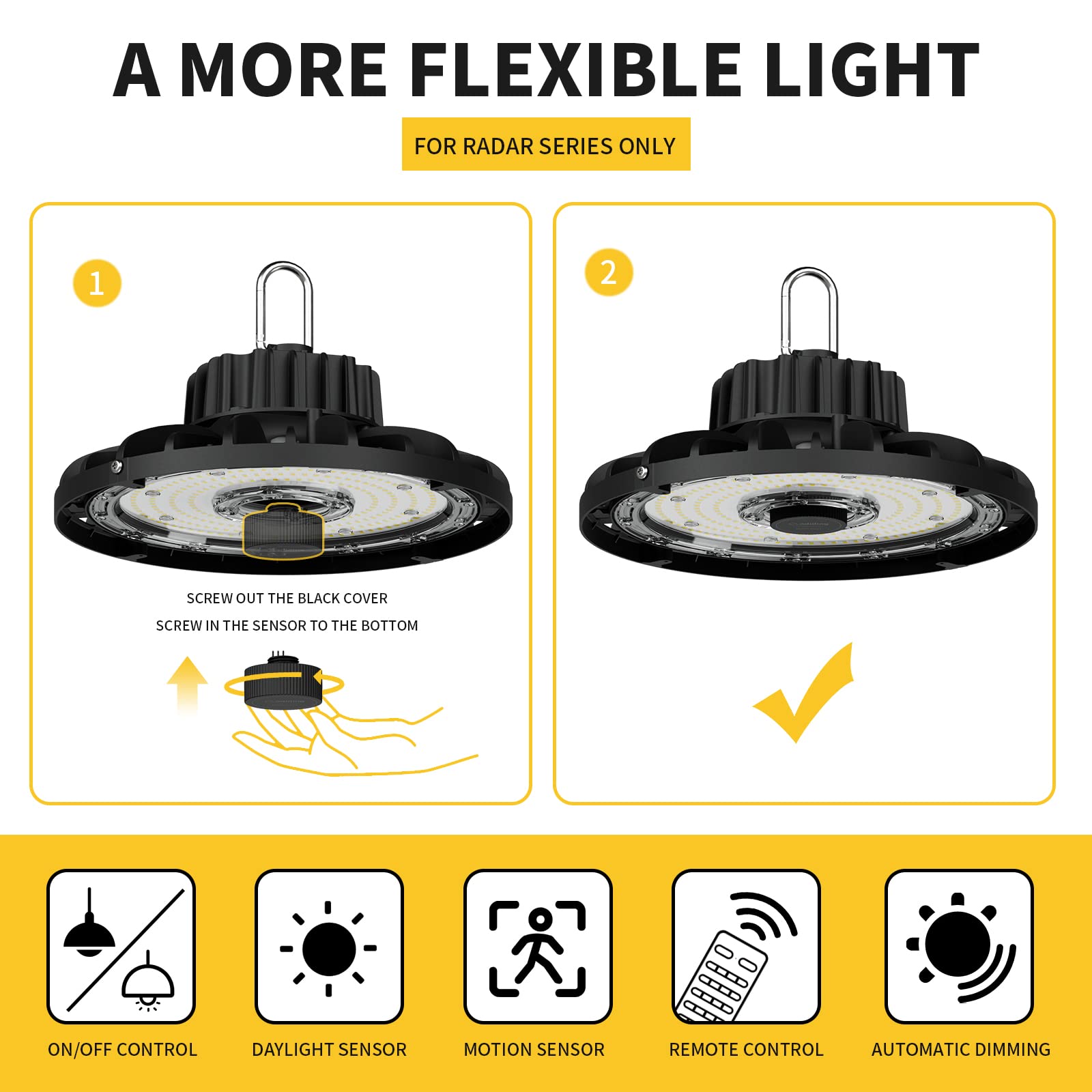 Adiding Motion Sensor for High Bay Light