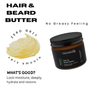 BAHAWAT Hair & Beard Butter -Cedar Forest - Strengthen & Soften Leave in Conditioner – Natural Ingredients | The Best Beard Butter- 2oz- packaging may vary