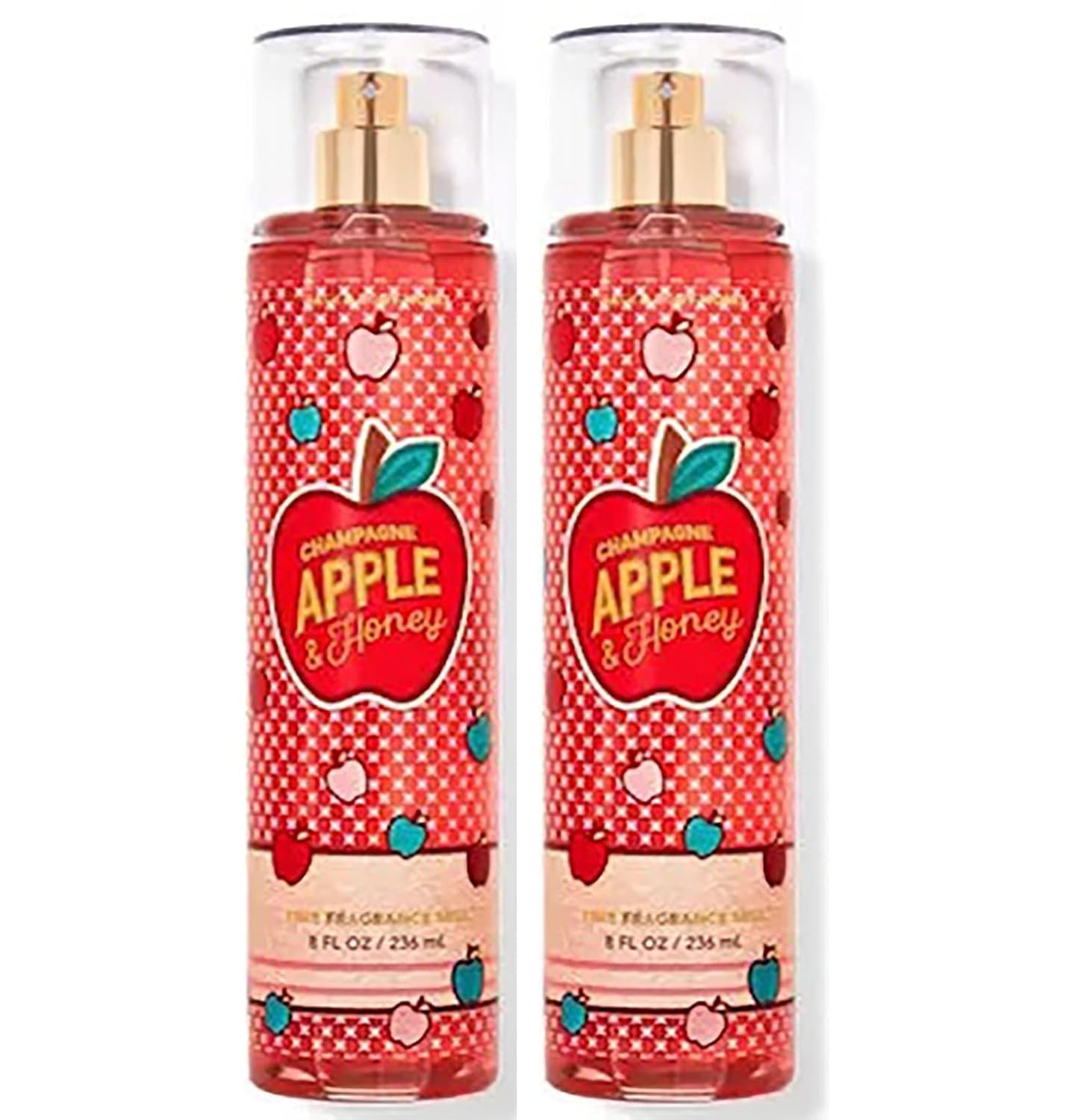 Bath & Body Works Bath and Body Works Champagne Apple & Honey Fine Fragrance Mist - Full Size -Value Pack Lot of 2 (Champagne Apple & Honey) 8 fl oz each