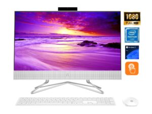 hp all-in-one 23.8" fhd touchscreen business desktop, intel pentium silver j5040, windows 11 pro, 12gb ram, 512gb ssd, intel uhd graphics 605, pcs