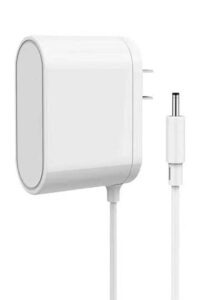 white power adapter replacement for alexa show 5, alexa dot 3rd gen, 4th gen - 15w power cord charger