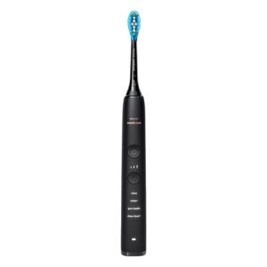 PHILIPS Sonicare DiamondClean 9000 Connected Rechargeable Electric Power Toothbrush, 2-Pack, Black + White - Bluetooth, 3 Intensities, 2 Weeks Operating time - BROAG Random Color Electric Toothbrush