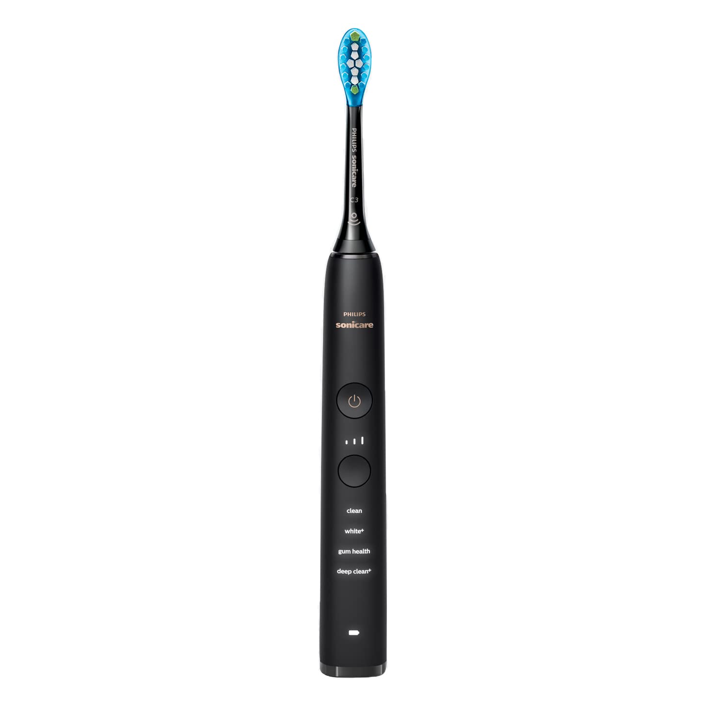 PHILIPS Sonicare DiamondClean 9000 Connected Rechargeable Electric Power Toothbrush, 2-Pack, Black + White - Bluetooth, 3 Intensities, 2 Weeks Operating time - BROAG Random Color Electric Toothbrush