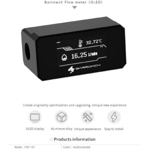 Barrowch OLED Temperature Display with Alarm and Intelligent Shutdown