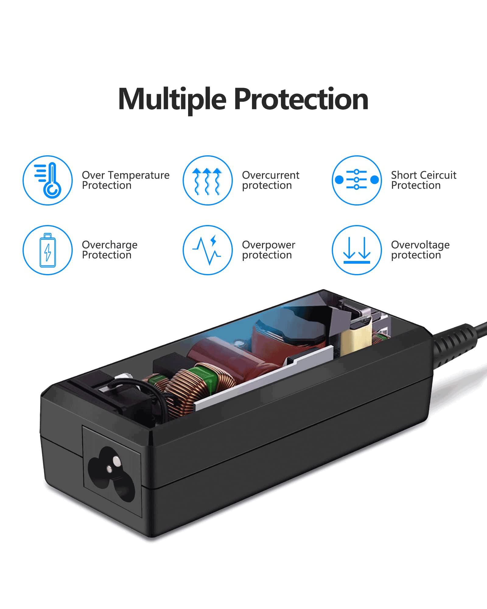 VHBW Charger Replacement for Inogen One G1 G2 G3 G4 G5 ADP-120RH BA-301 BA-302 BA-303 Concentrator, 120W 9.8Ft Long Power Supply Compatible with Inogen