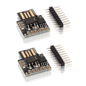 2pcs digispark kickstarter attiny85 general micro usb development board with pin header