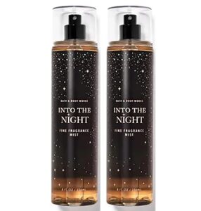 bath & body works bath and body works fine fragrance mist - value pack lot of 2 (into the night), 4 ounce (pack of 2), 8.0 fluid_ounces