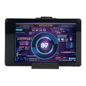 yunseity pc cpu hdd data monitor, 3.5 inch ips usb mini screen computer temp monitor with stand, computer temperature display for gpu cpu data