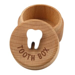 free-space tooth fairy box 3d carved wooden box souvenir dropped tooth keepsake storage box gift for boy or girl (tooth fairy box)