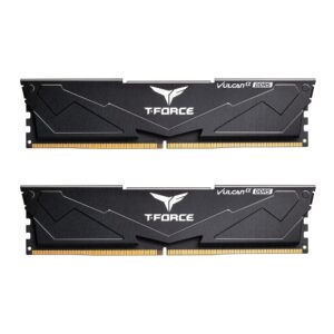 teamgroup t-force vulcan alpha ddr5 ram 32gb kit (2x16gb) 6000mhz (pc5-48000) cl38 desktop memory module ram (black) amd optimized memory - flabd532g6000hc38adc01