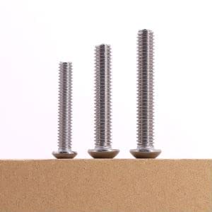 10-32 x 1/2" (50 PCS) Button Head Socket Cap Screws, Stainless Steel 304 (18-8), Full Thread, Fine Thread UNF, ASME/ANSI B18.3-11