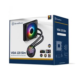 SilverStone Technology VIDA 120 Slim High Performance Slim All-in-One Liquid Cooler, SST-VD120-SLIM