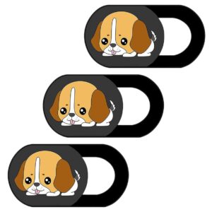 mobestech webcam cover camera cover 3pcs visual laptop dog slider webcam slide blocker cover animal puppy privacy your for thin ultra- pattern desktop camera tablets laptop camera cover