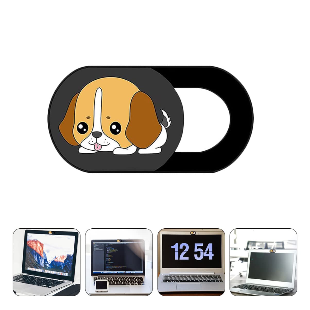 Mobestech Webcam Cover Camera Cover 3pcs Visual Laptop Dog Slider Webcam Slide Blocker Cover Animal Puppy Privacy Your for Thin Ultra- Pattern Desktop Camera Tablets Laptop Camera Cover