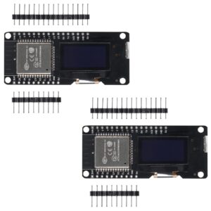 aitiao 2pcs 0.96" oled esp-wroom-32 esp32 display 2.4ghz wifi bluetooth dual mode development board display for wemos d1 ap sta