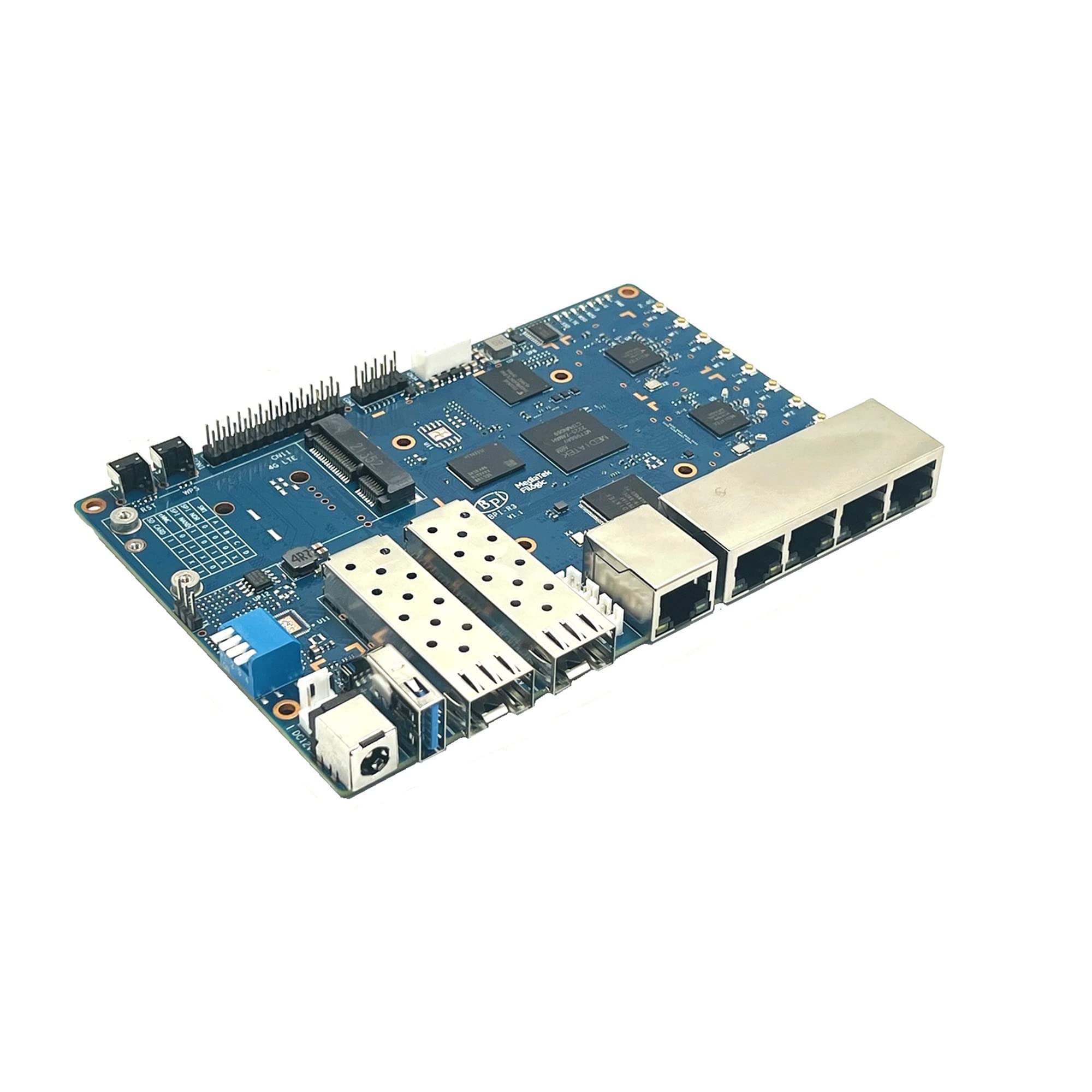 Banana Pi BPI-R3 Router board with MediaTek MT7986(Filogic 830),support Wi-Fi 6/6E,2.5GbE SFP