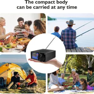 Si4732 ATS-25MAX Upgrade Version 5.2B Full Band Radio Receiver, FM LW MW & SW SSB DSP Receiver 2.4 Touch Screen Built in 4000mAh Battery