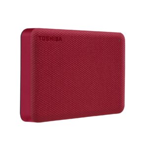 Toshiba Canvio Advance 8TB Portable External Hard Drive USB 3.0, Red and White