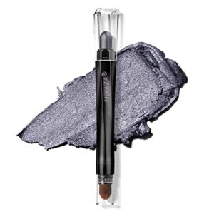 luxaza cream single eyeshadow stick with blending brush, hypoallergenic eye shadow stick makeup, pro waterproof & long lasting eye brightener stick, yeshadow pencil crayon shimmer #99