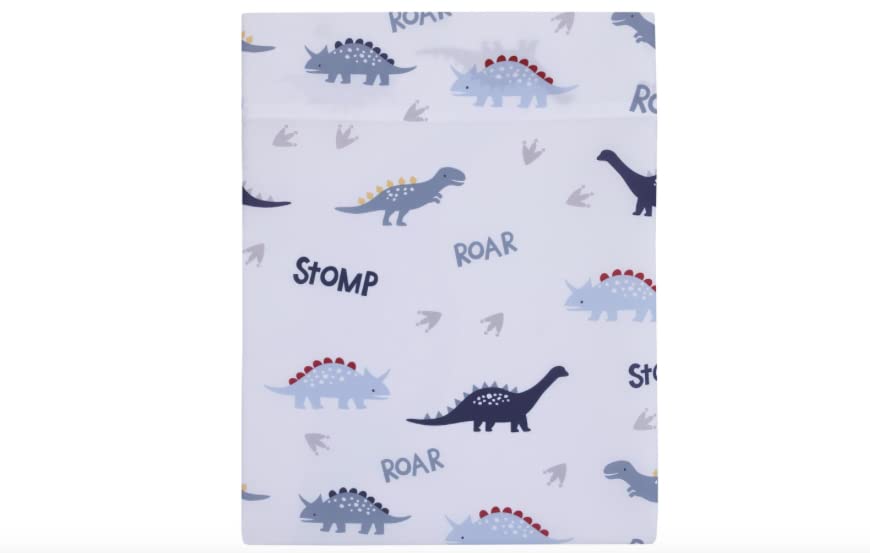 Parent's Choice 4-Piece Toddler Bedding Set, Blue, Dino