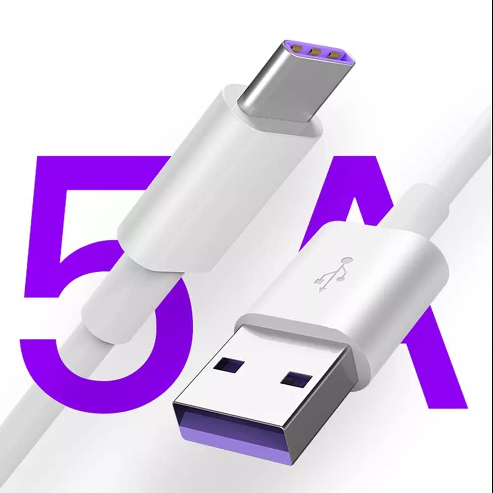 Deal Venture USB Type C Cable 6 Feet – Fast Charging 3A USB-C2.0 to USB-A Cable - 6-Feet, WHITE