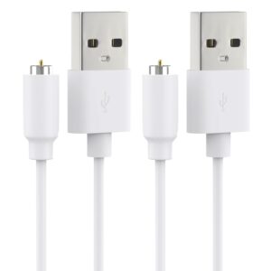 Bicmice Magnetic USB DC Charger Cable Replacement Charging Cord - 2 Pack