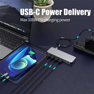 13 in 1 USB C Hub Multiport Adapter, with HDMI, 4K VGA Port, 100W Power Delivery, 3 USB 3.0 5Gbps, SD TF Card, PD Charging Port Docking Station