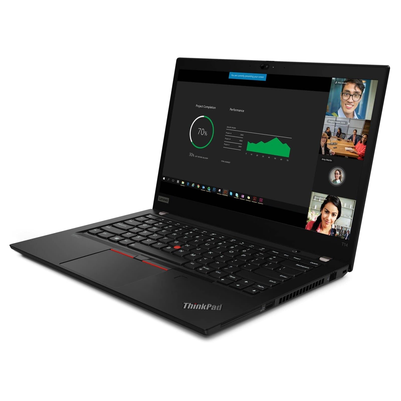 2022 Lenovo ThinkPad T14 Gen 2 14" FHD IPS Business 11th Intel Core i7-1165G7 Iris Xe Graphics 16GB DDR4 512GB NVMe SSD Backlit KB FP Reader Thunderbolt 4 WiFi 6e Windows 11 Pro w/ RATZK 32GB USB