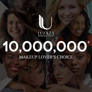 LUXAZA Cream Single Eyeshadow Stick with Blending Brush, Hypoallergenic Eye Shadow Stick Makeup, Pro Waterproof & Long Lasting Eye Brightener Stick, Eyeshadow Pencil Crayon Shimmer #19