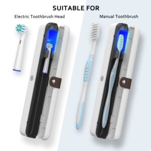 StarWin UV-C Toothbrush Cleaner Case, Portable UV Toothbrush Cover, Holder, and Travel Toothbrush Case