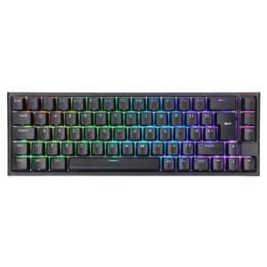 wired mechanical keyboards, 68 keys usb type c connection compact gaming keyboard, fast stable transmission dynamic rgb backlit for win system for os x system for computer