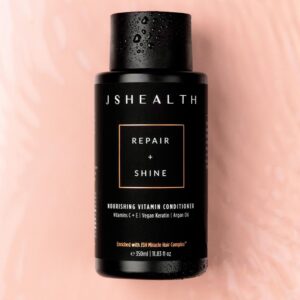 JSHealth Nourishing Conditioner - Vitamin-Enriched Deep Treatment for Dry, Colored Hair - With Keratin, Argan Oil, and Vitamins C & E | Sulfate-Free, Vegan, 350ml