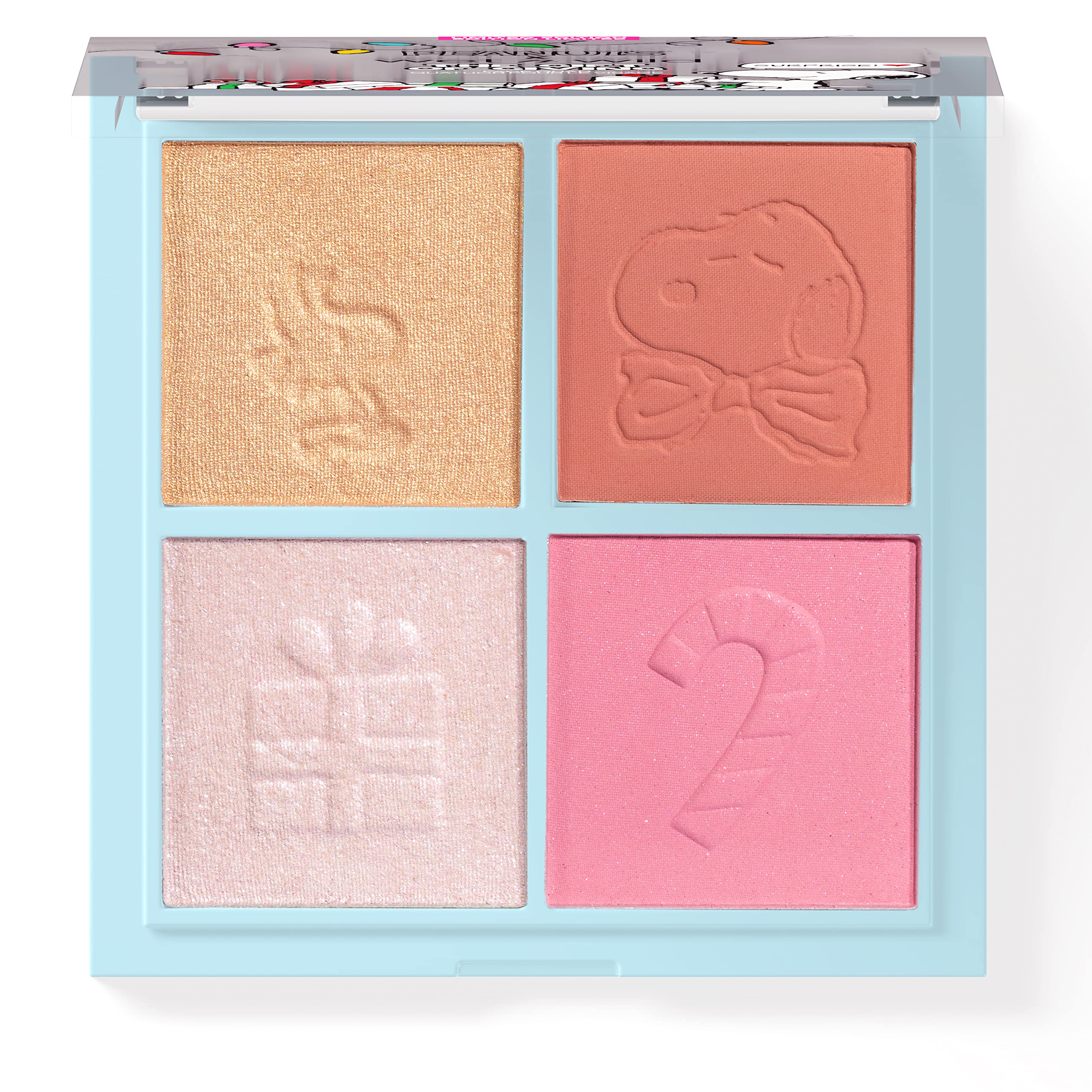 wet n wild Peanut Collection Highlighter Makeup & Blush Palette The Gift of Giving Face Quad (1115361)