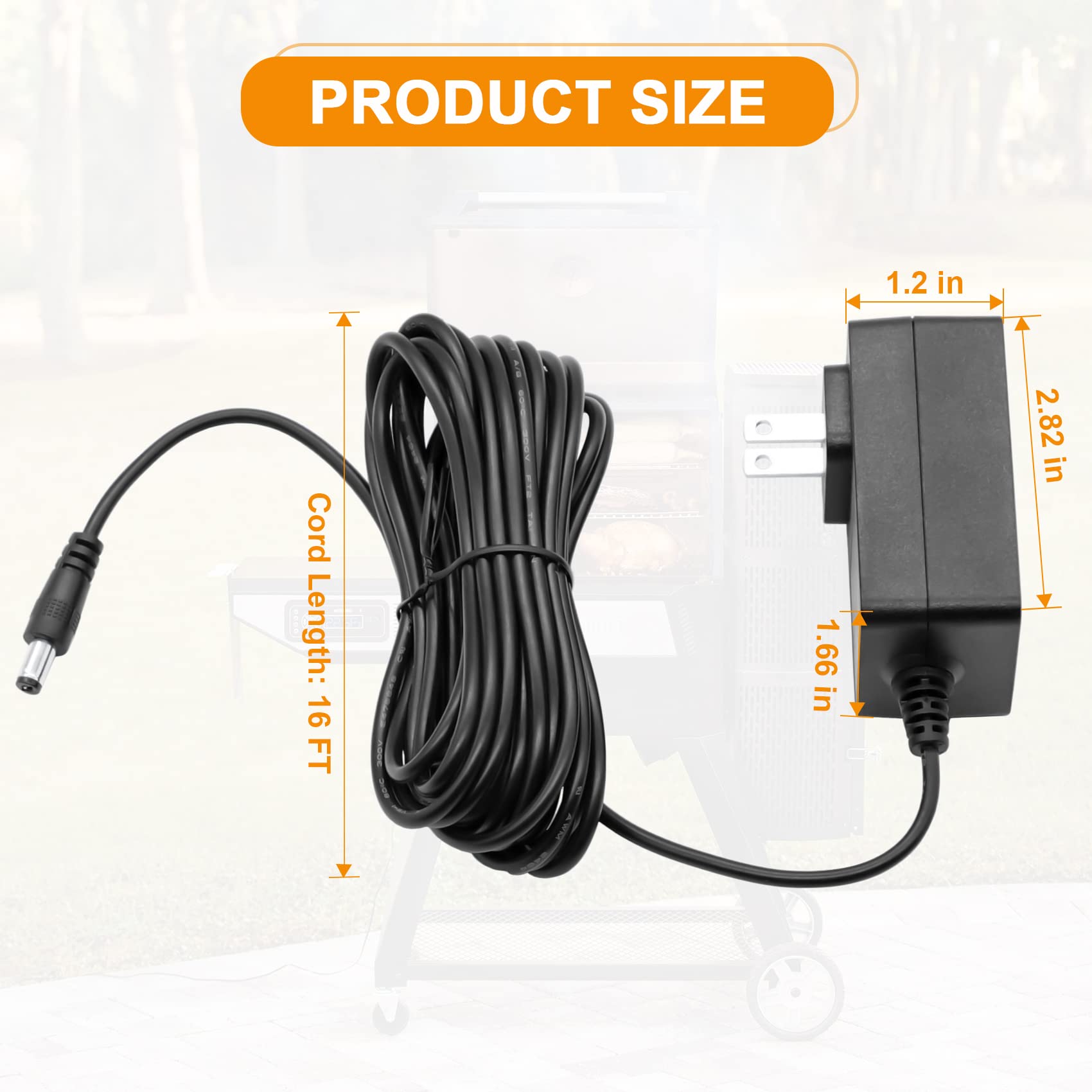 Replacement Power Adapter Compatible With Masterbuilt Gravity Series 560/800/1050 XL Grills & Smokers, Replace Parts NO: 9004190216