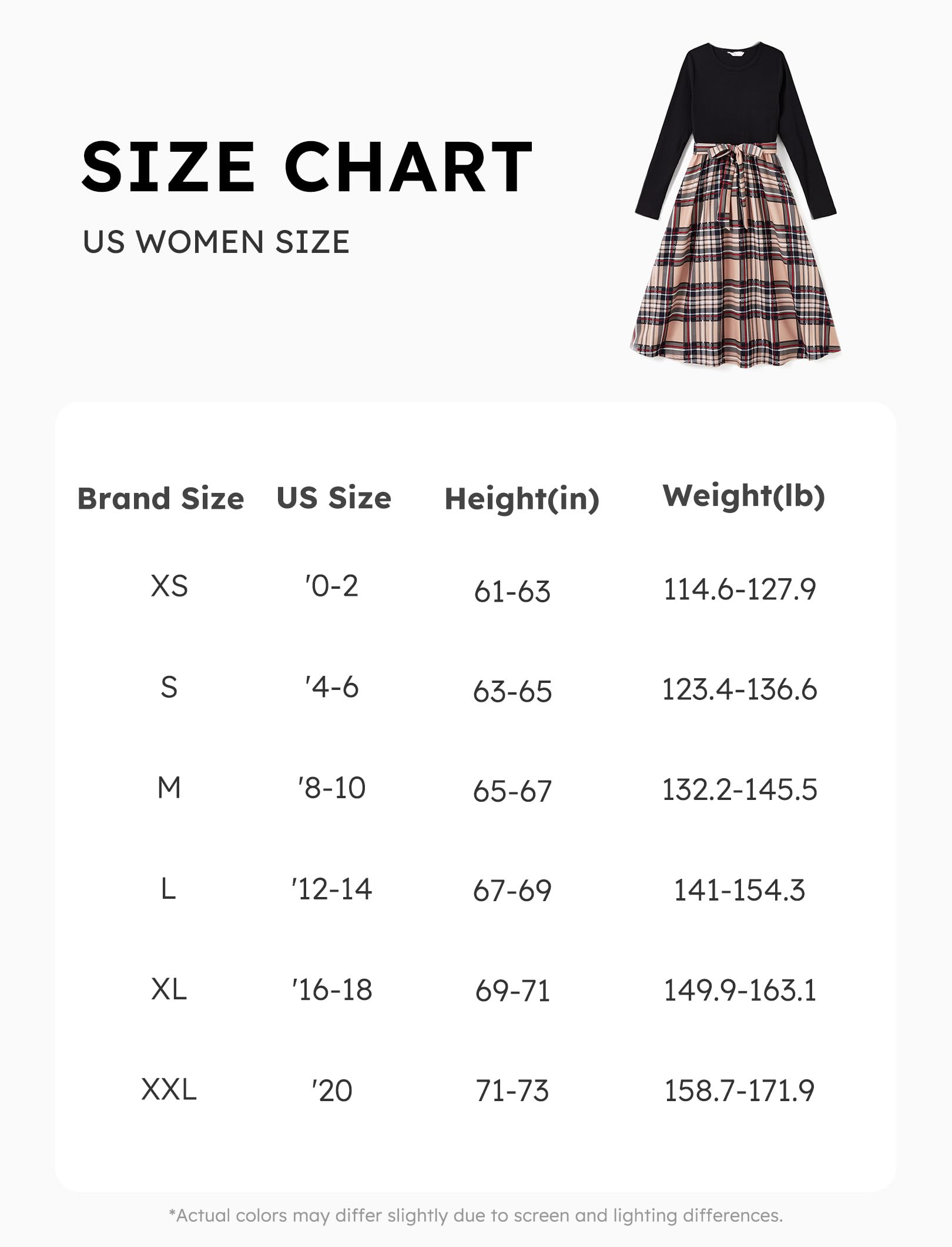 PATPAT Matching Family Outfits Mommy and Me Dresses Matching Set Mom and Daughter Matching Outfits Long Sleeve Patchwork Belted Dress and Button Down Plaid Shirts Khaki Buffalo Plaid Dress for Women M