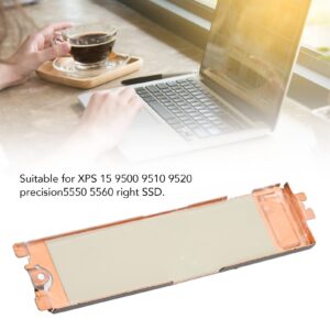 SSD Heat Sink Cover, Made of Aluminum Alloy Long Life and High Practicality for Replacement Suitable for XPs 15 9500 9510 9520 Suitable for NVME M.2 NGFF SSD